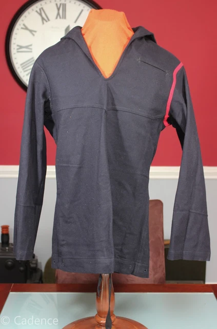 US WW2 NAVY USN Named Enlisted Red Stripe Working Blue Jumper Uniform ...