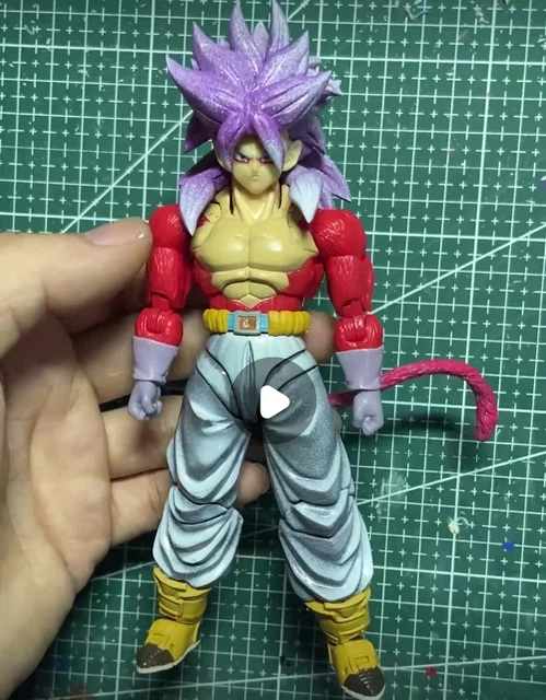 CUSTOM DRAGON BALL Z S.H.Figuarts Super Saiyan 4 Trunks ssj4 Trunks ...