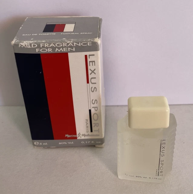 MINIATURE DE PARFUM Lexus Sport for men de Maxime Mastrionni EDT 5 ml ...