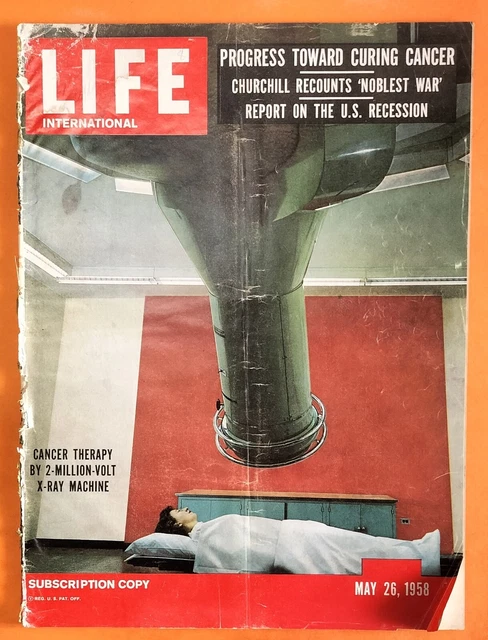 LIFE INTERNATIONAL MAGAZINE PROGRESS TOWARD CURING CANCER 26 May1958 ...