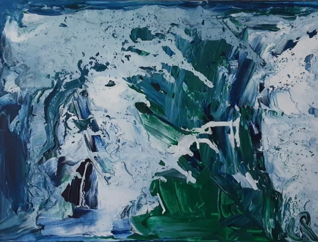 DYNAMIC OCEANIC ART - Chris Ponton's Acrylic "White Horses" £3.99 ...