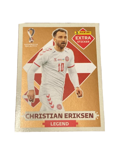 CHRISTIAN ERIKSEN - Panini Qatar 2022 FIFA World Cup Extra Sticker Legend Bronze £10.50 ...