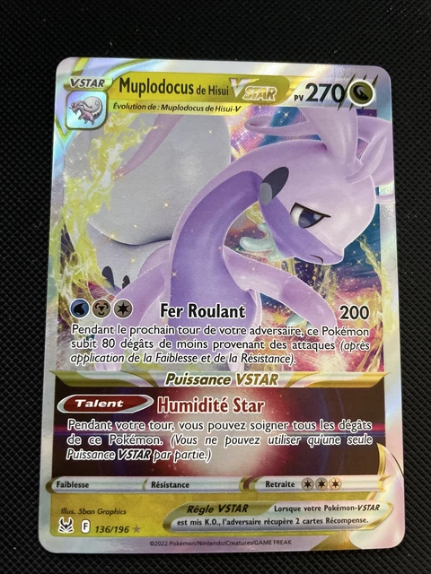 MUPLODOCUS VSTAR - Pokemon 136/196 Eb11 Origine Perdue Neuf Fr EUR 14 ...