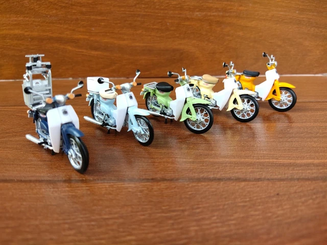 MINICAR CAPSULE TOY 1/32 scale Honda Super Cub Collection Mini Model 5 ...