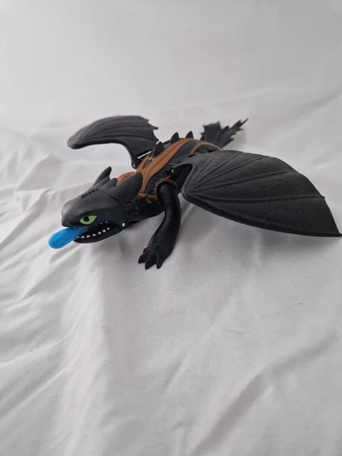 TOOTHLESS NIGHT FURY Figure Dreamworks How to Train Your Dragon Toy ...