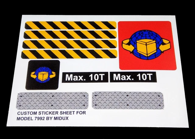 CUSTOM AUFKLEBER/REPLACEMENT STICKER 7992 - Container Stacker - Ersatz ...