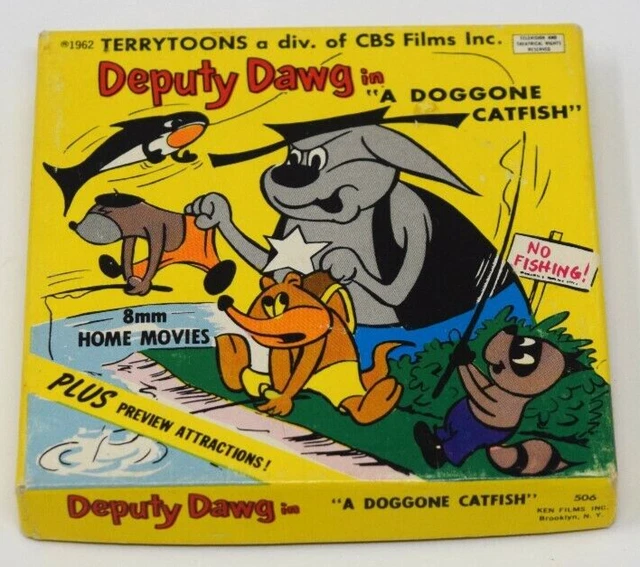 VTG DEPUTY DAWG 8 MM Film, A Doggone Catfish, 506, Terrytoons, Ken ...
