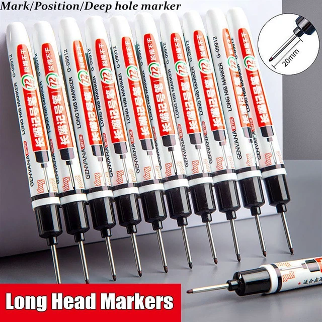 DECORATION MARKER PEN Hareware Processing Long Head Markers Deep Hole ...