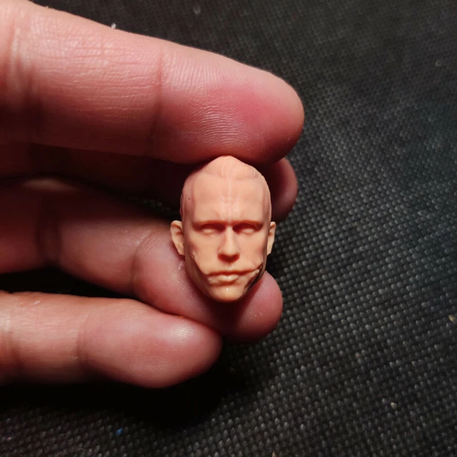 FIGURINE JOKER HEATH Ledger Head Sculpture blanche échelle 1/12 non peinte 6 pouces ML EUR 13,34 ...