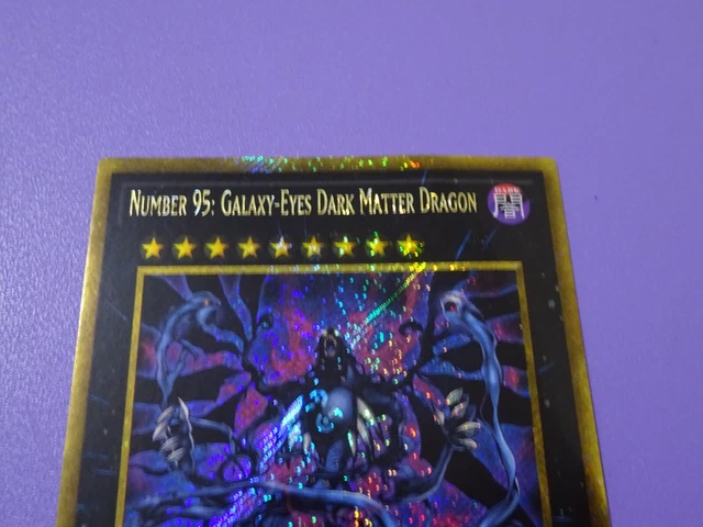 YU-GI-OH! NUMBER 95: Galaxy-Eyes Dark Matter Dragon Gold Secret Rare ...