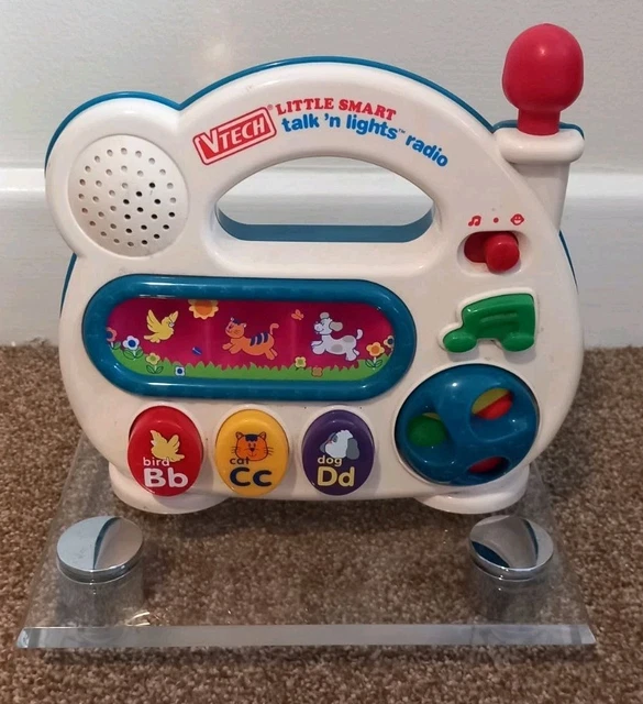 VINTAGE VTECH LITTLE Smart Talk N Lights Radio Collectable Rare Tested ...