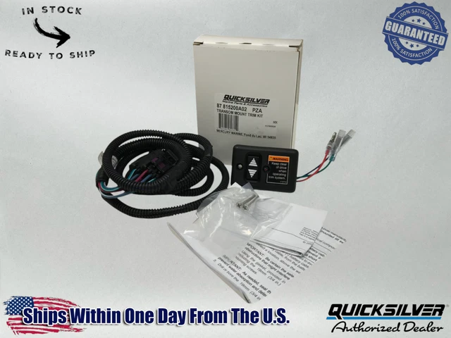 MERCURY OEM MERCRUISER Quicksilver Transom Mount Trim Switch Kit ...