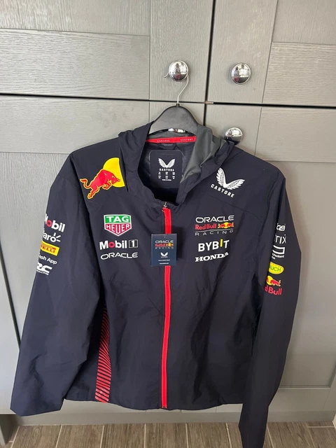 BNWT F1 ORACLE Castore Red Bull Racing Replica Water Resistant Jacket ...