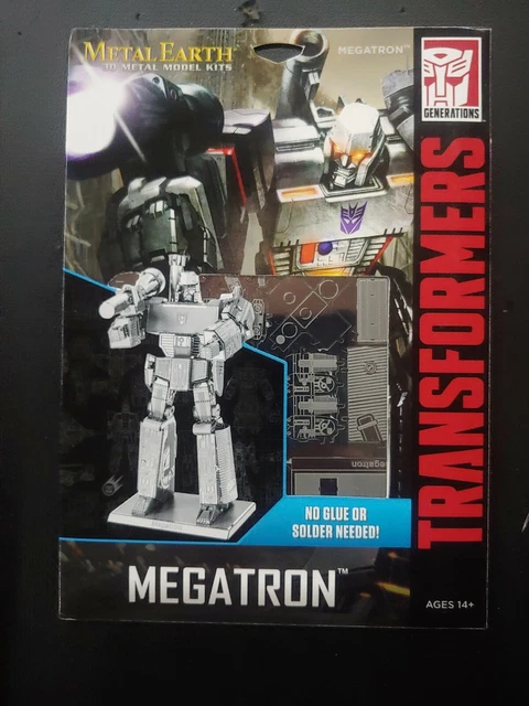 FASCINATIONS METAL EARTH Transformers Megatron 3D Laser Cut Acier Model ...