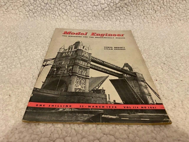 MODEL ENGINEER MAGAZINE #2861 Tower Bridge's Steam Engines. F.n ...