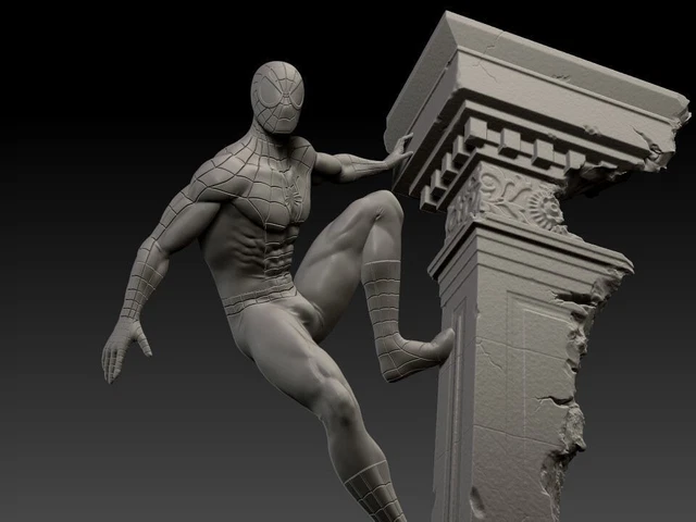 SPIDERMAN MARVEL AVENGERS Resin 3d printed DIY model kit 1:6 Scale £99. ...