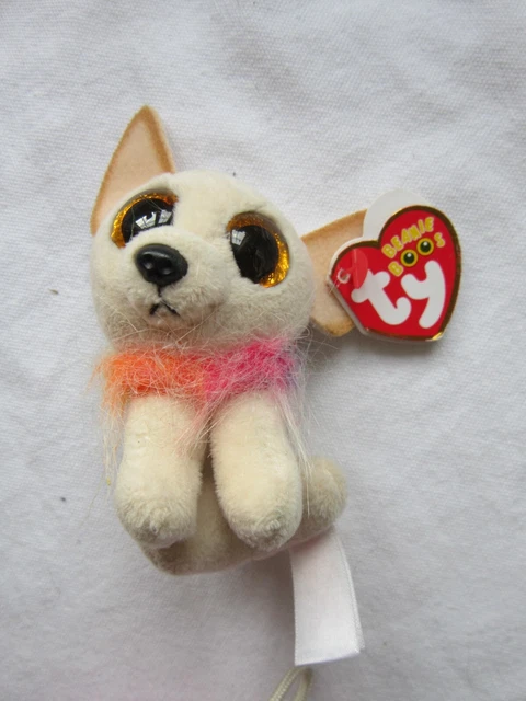 TY BEANIE BOOS Chewy the Chihuahua Plush Soft Toy GIRLS KIDS PLUSHIE ...
