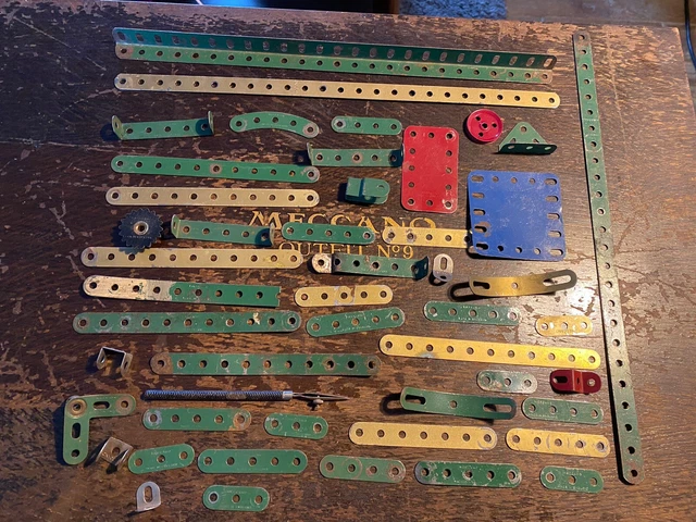 MECCANO MADE IN England Parts Plates Metal Circa 1950s Vintage 49 ...