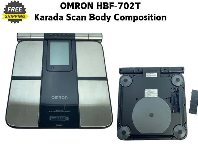 OMRON HBF-702T KARADA Scan Body Monitor Digitale Bluetooth ‎Nero senza ...