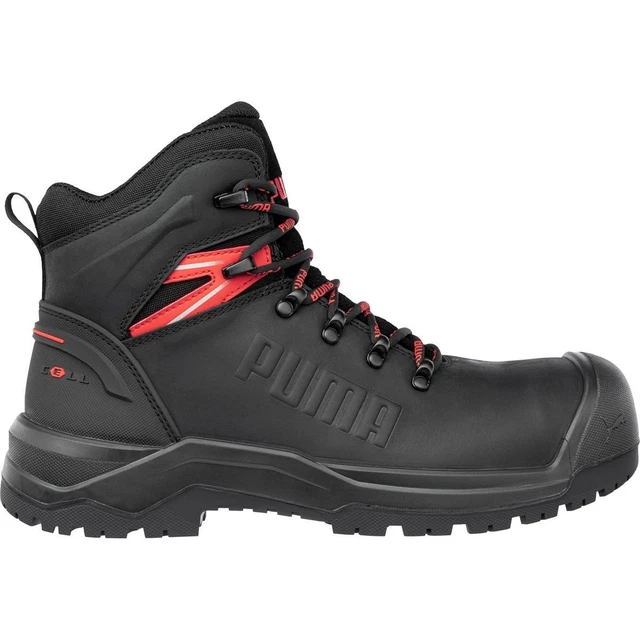 PUMA SAFETY IRON Heavy Duty Boot Black/Red £118.03 - PicClick UK