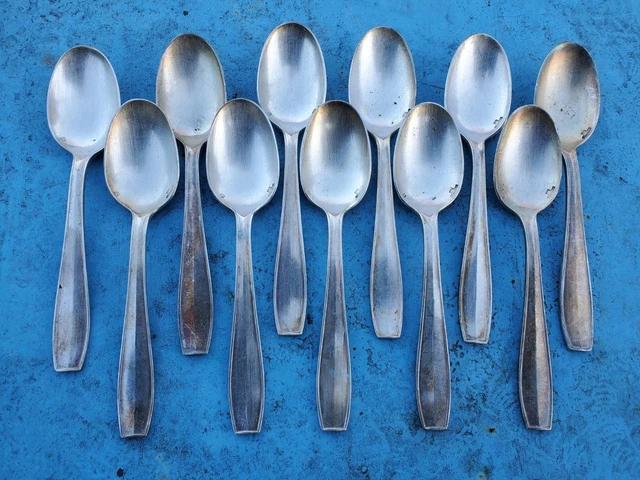 CUILLÈRES À ENTREMET Christofle Modèle Atlas Luc Lanel Art Déco EUR 60 ...