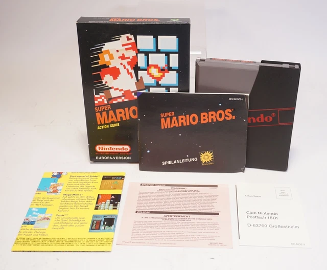 NINTENDO NES SUPER Mario Bros.Europe Version Game Incl. Boxed And ...