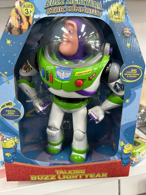 DISNEY PARKS TOY Story Talking Buzz Lightyear Of Star Command Sound ...