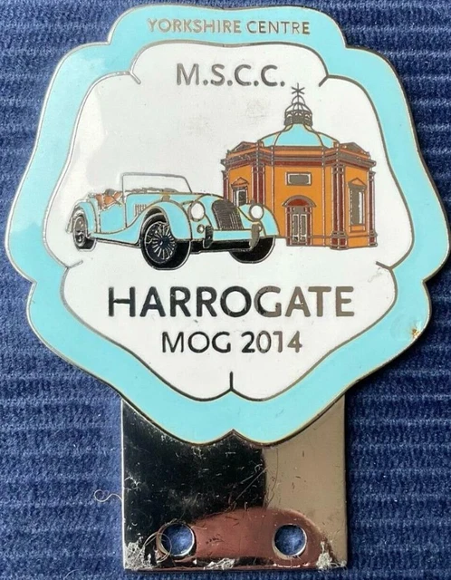 VINTAGE CHROME CAR Mascot Badge : Morgan Mog 2014 MSCC Harrogate £100. ...