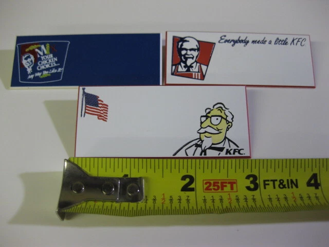 KENTUCKY FRIED CHICKEN KFC Employee Uniform Name Badges * Vintage logos! 3 diff. $6.84 - PicClick CA