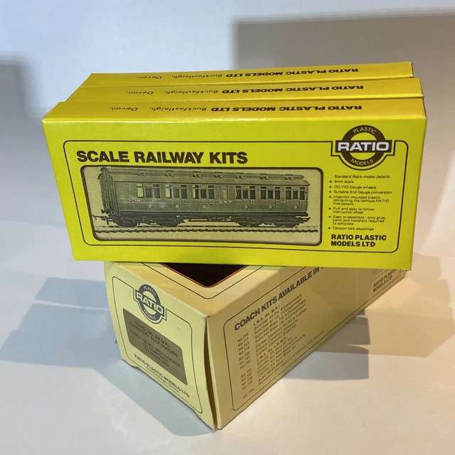RATIO 720 722 723 KIT BUILT SET of 3 LMS CLERESTORY COMPOSITE & BRAKE ...