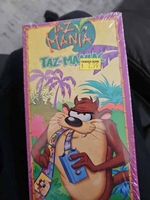 TAZ MANIA TAZ Maniac VHS Video Tape 1993 Warner Bros Looney Tunes ...