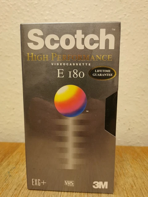 SCOTCH E180 BLANK VHS Video Cassette High Performance EXG+ £10.00 - PicClick UK