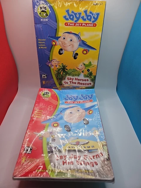 LOT OF 2 Jay Jay the Jet Plane PC / Mac Video Games New Sealed Earns ...