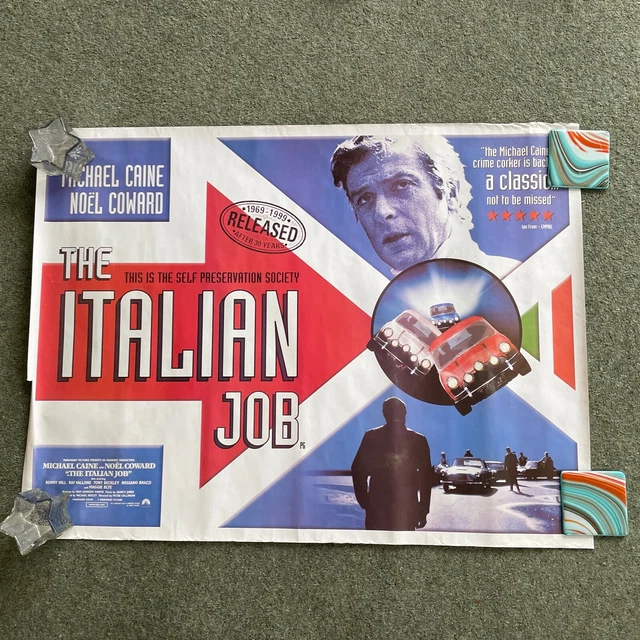 THE ITALIAN JOB 1969 Original Cinema Movie Poster 40’ X 30’ £85.00 ...
