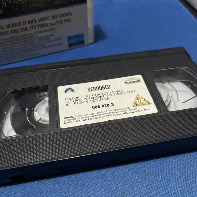 SCROOGED (VHS VIDEO Tape) Bill Murray CLASSIC 80s CHRISTMAS MOVIE RETRO ...