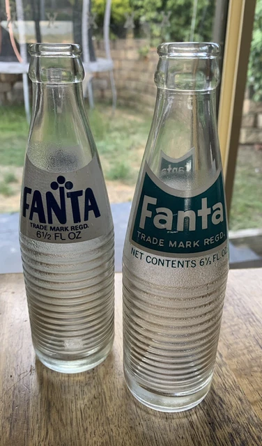 VINTAGE FANTA 1960'S Ceramic Label Soft Drink Bottles 6fl. oz. $32.55 ...