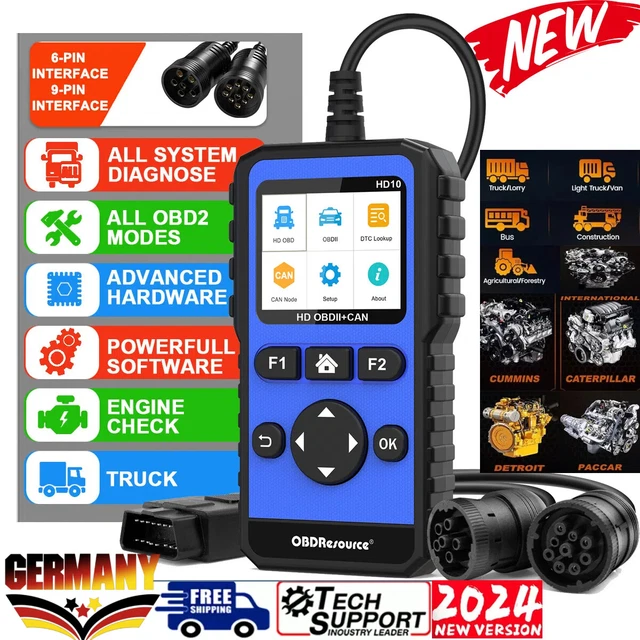 SCHWER LAST-LKW-DIAGNOSE SCANNER für JOHN DEERE CASE KEN WORTH NAVISTAR ...