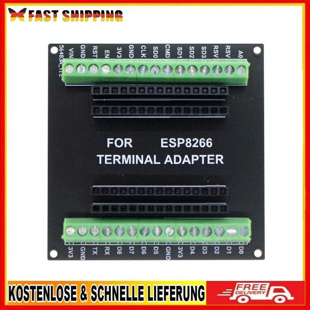 Esp8266 Breakout Board Gpio 1 Into 2 Nodemcu Expansion Board Expansion