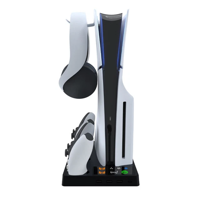 SLEEK DESIGN MULTI Functional Stand for PS5 Pro With Cooler and Charger ...