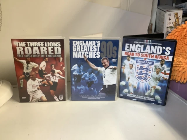 ENGLAND DVD BUNDLE History Of 90’s Greatest Road To South Africa ...
