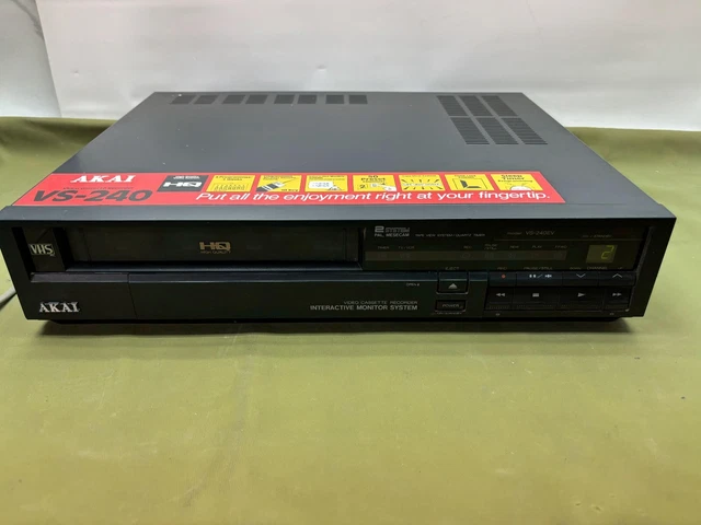 Vintage Akai Vs 240ev Vhs Video Cassette Recorder £126 32 Picclick Uk