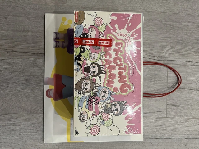 AUTHENTIC POP MART Labubu The Monsters Exciting Macaron Plush Box Full ...