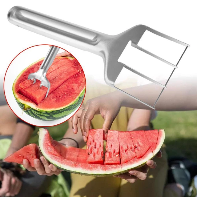 WATERMELON CUTTER SLICER Tool Stainless Steel, 3 Rows Fast Watermelon ...