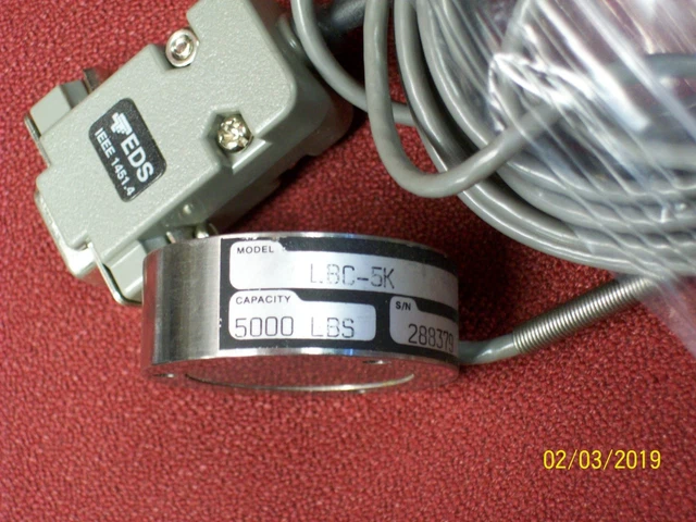LBC-5K TRANSDUCER TECHNIQUES LOAD CELL FORCE TORQUE SENSOR 5000 lb ...