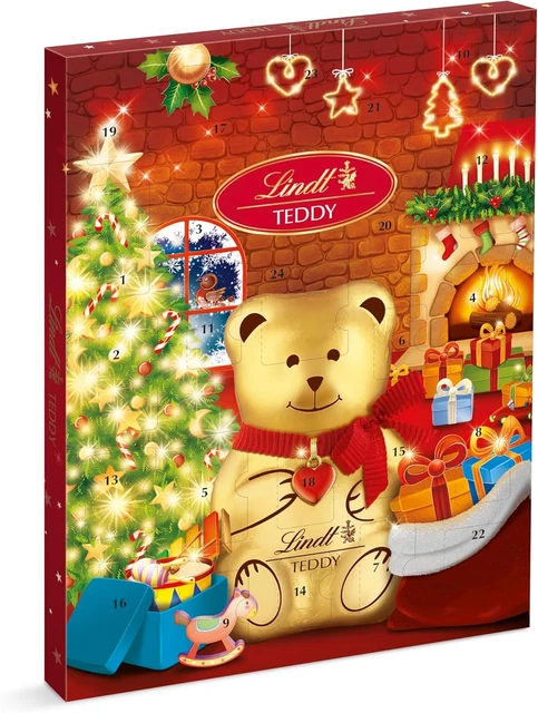 CALENDARIO AVVENTO 2025 Teddy Orsetto, 24 Cioccolatini, 170G EUR 20,99 - PicClick IT