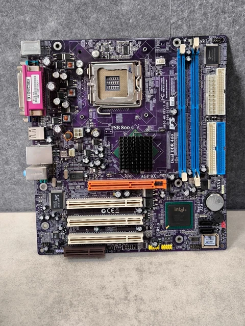 SOCKET 775 AGP Motherboard Ecs 865G-M8 Rev 1.0 £29.99 - PicClick UK