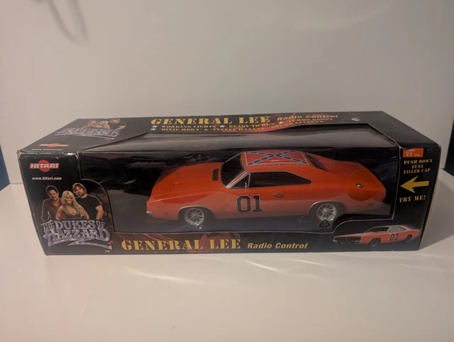RARE LARGE RC Dukes of Hazzard CAR Boxed . lights and sounds Dixie horn ...