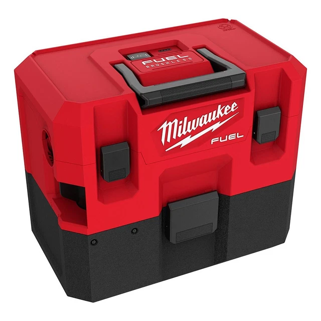 MILWAUKEE 0960-20 12V M12 FUEL 1.6 Gallon Cordless Wet/Dry Vacuum, HEPA ...
