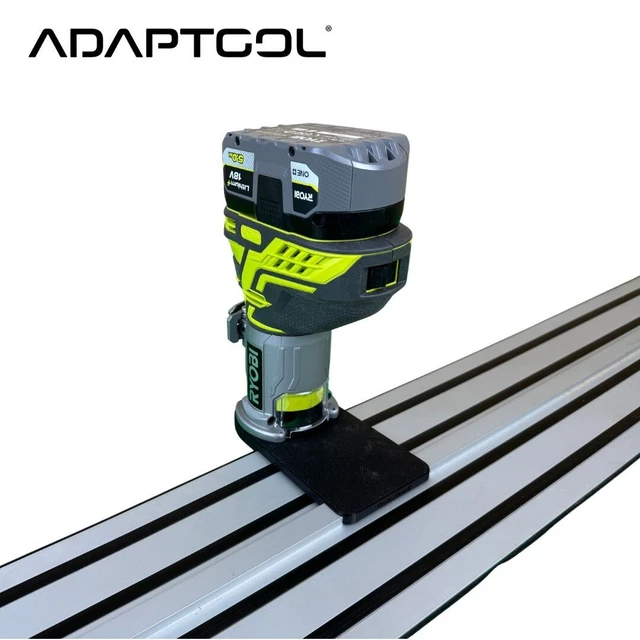 RYOBI R18TR-0 ONE+ Trim Router Guide Rail Adaptor for Dewalt Guide Rail ...