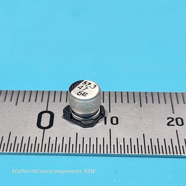 47UF 6.3V SMD/SMT Aluminum Electrolytic Capacitors Size 5 x 5.4mm $2.45 ...